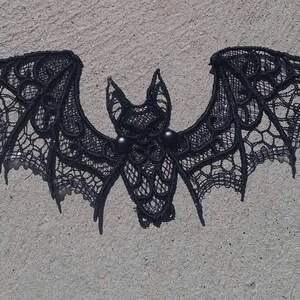 Lace Black Bat, Gothic Lace Bat, Halloween, Halloween Decoration ...