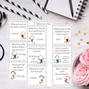 Printable Lunch Box Notes, Riddles Lunch Box Quotes, Lunch Box Notes ...