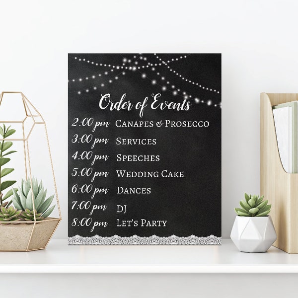 Reception Chalkboard - Etsy