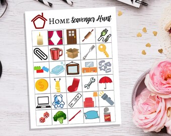 Printable Home Scavenger Hunt - Etsy