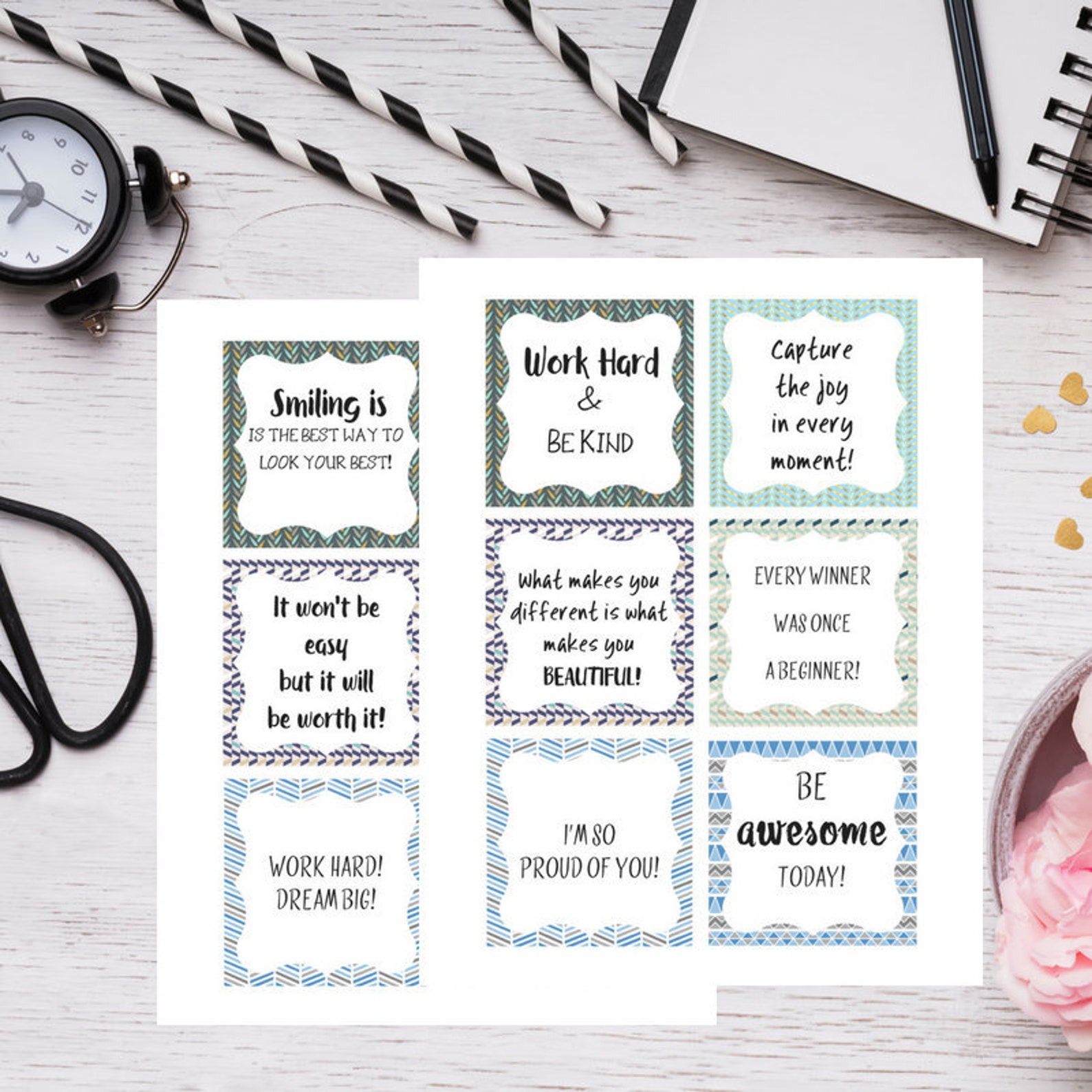 Printable Lunch Box Notes, Inspirational Lunch Box Quotes, Lunch Box ...