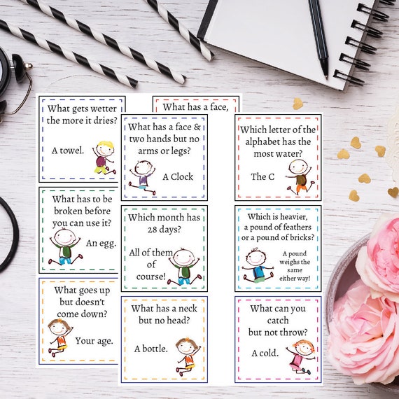 Printable Lunch Box Notes Riddles Lunch Box Quotes Lunch Box | Etsy