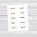 41 Printable Pre-primer Sight Word Dyslexia Flash Cards - Etsy
