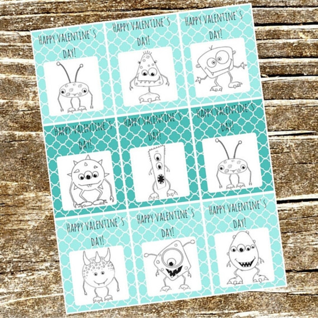 Printable Valentine's Day Card, Children's Valentine's, Kids Valentine ...