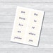 40 Printable Pre-primer Sight Word Dyslexia Flash Cards, Dyslexic Flash ...