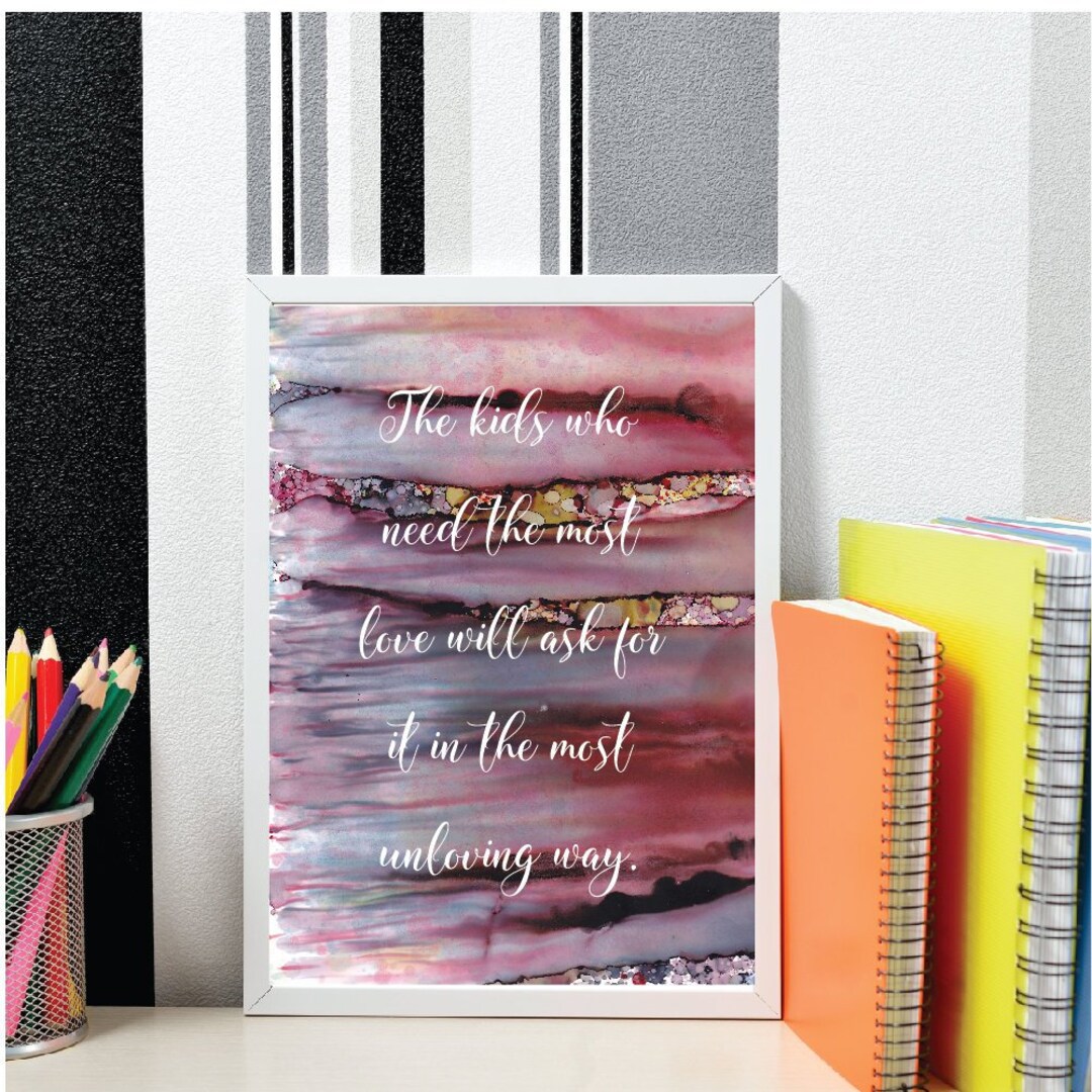 Teacher Gift Ideas, Education Quote, Watercolor Painting, Inspirational ...
