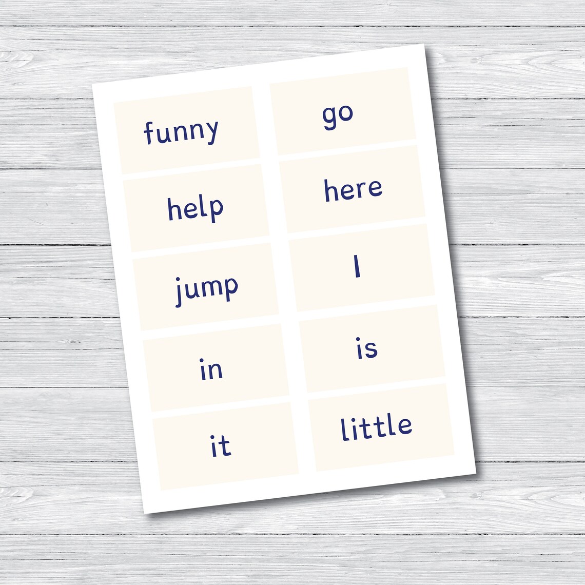 40 Printable Pre-primer Sight Word Dyslexia Flash Cards, Dyslexic Flash ...