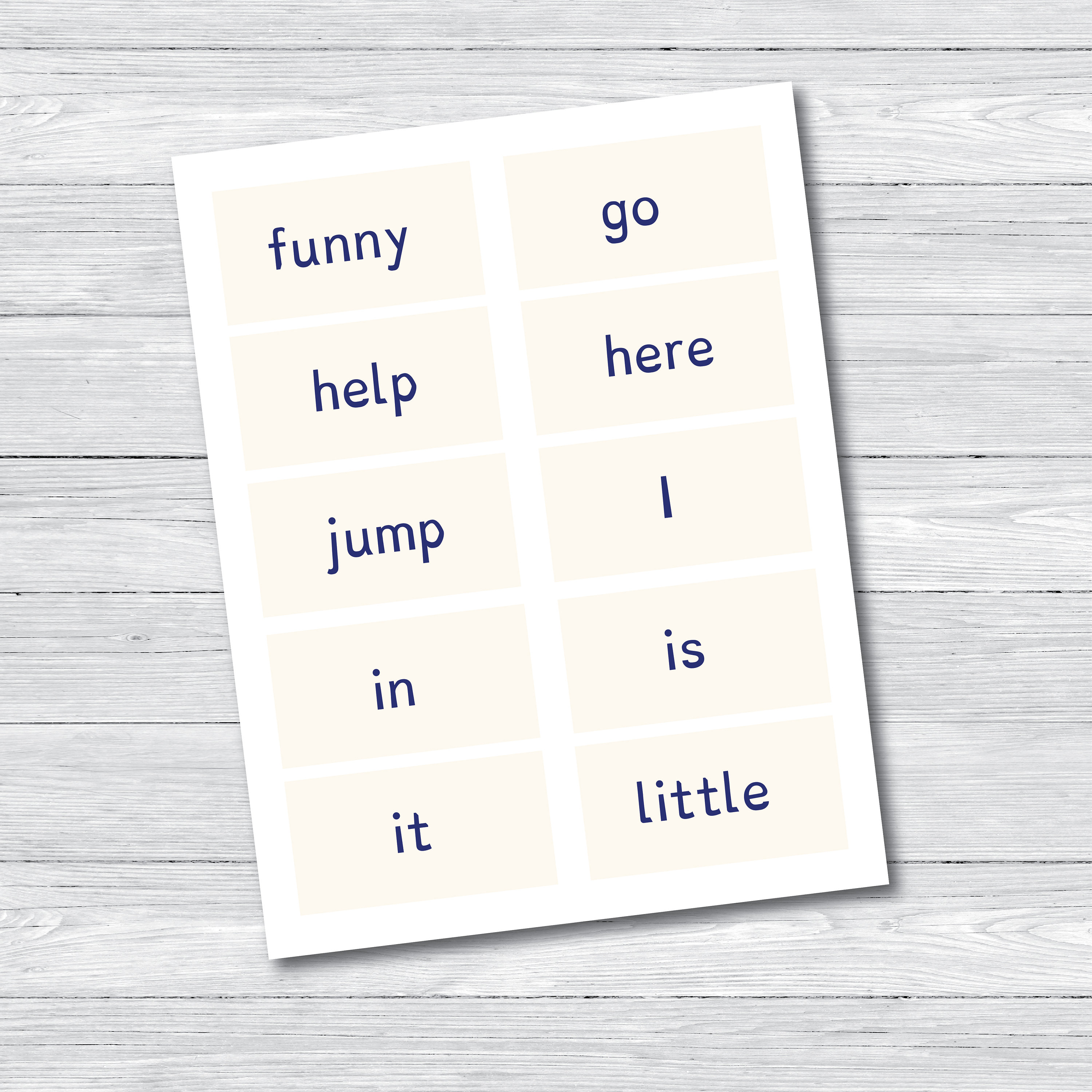 40 Printable Pre-primer Sight Word Dyslexia Flash Cards, Dyslexic Flash ...