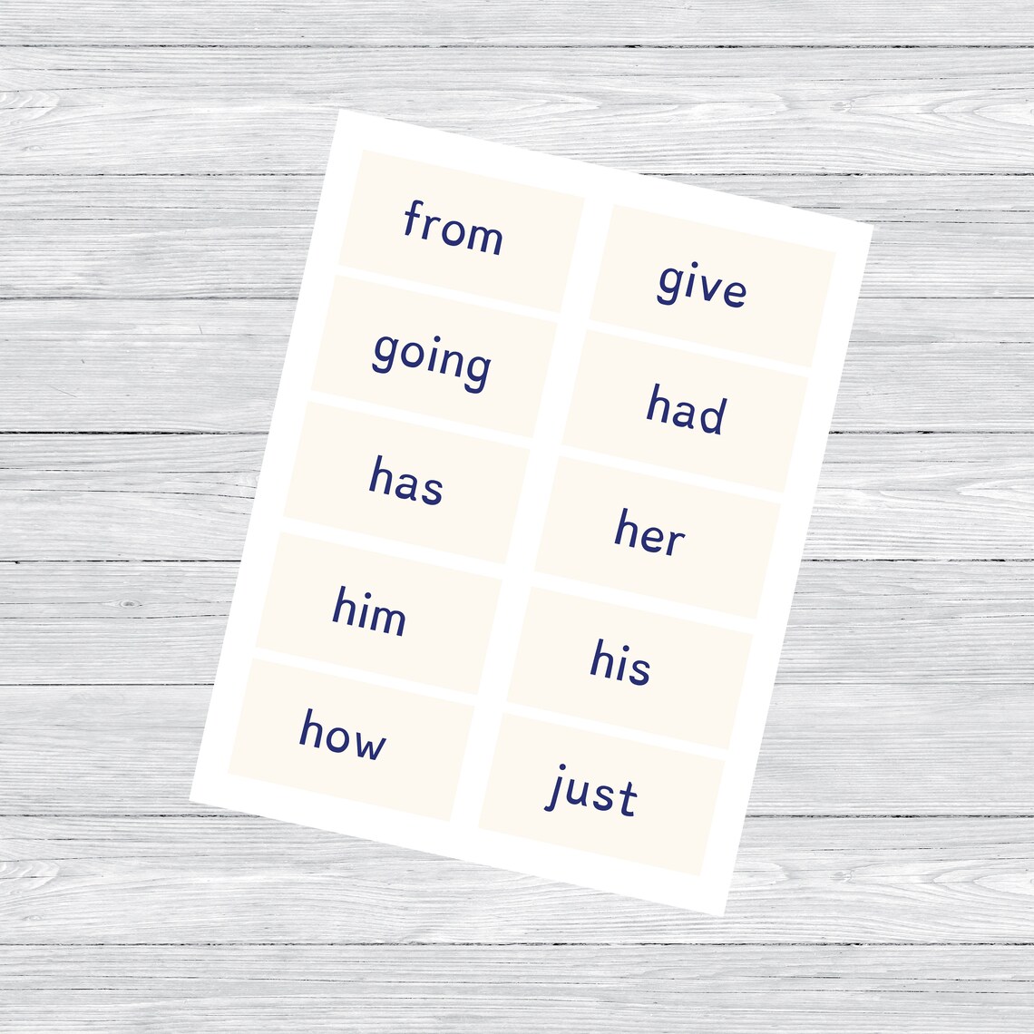 41 Printable Pre-primer Sight Word Dyslexia Flash Cards, Dyslexic Flash ...