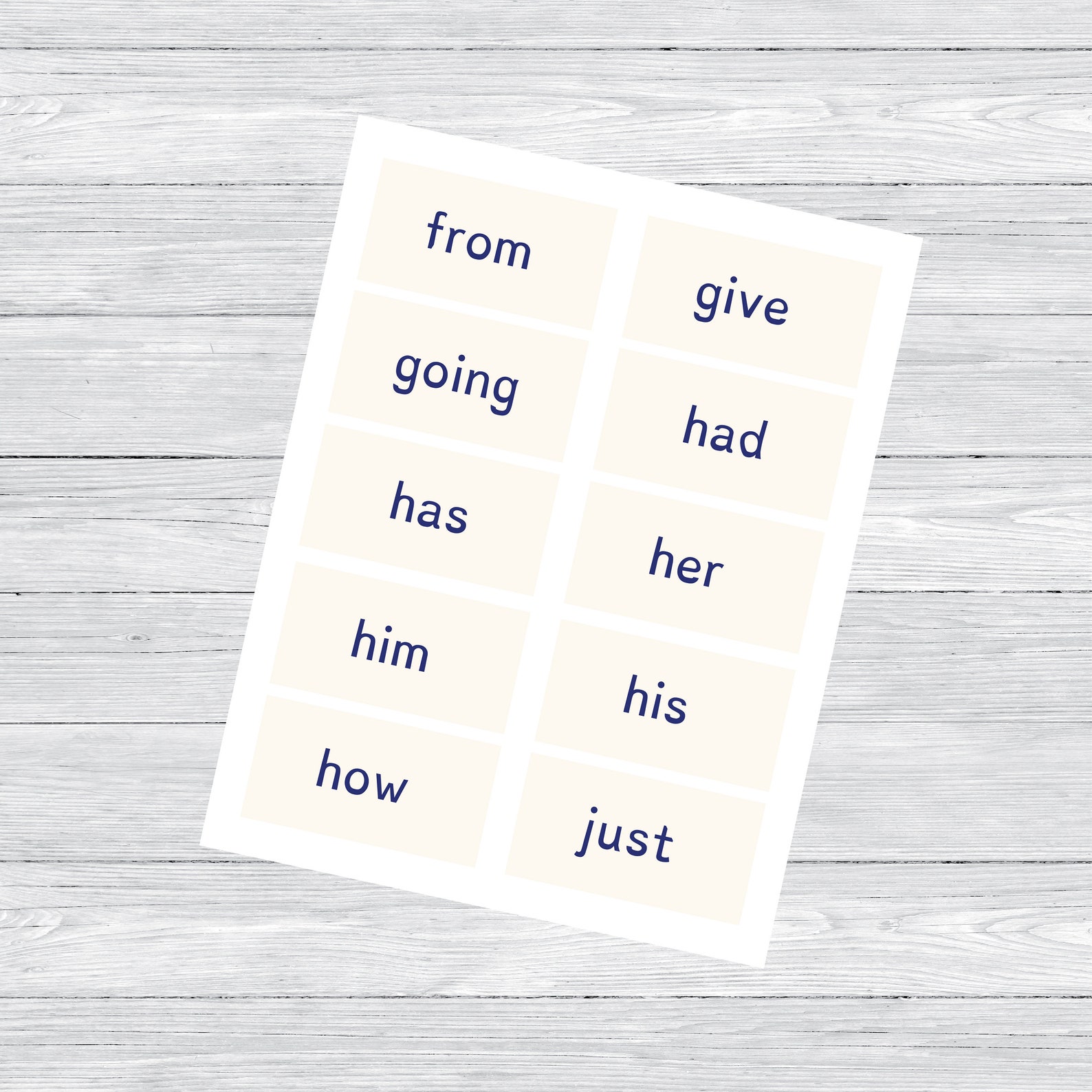 41 Printable Pre-primer Sight Word Dyslexia Flash Cards - Etsy