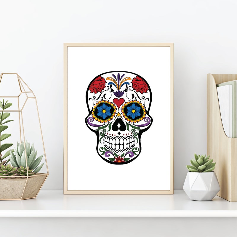 Sugar Skull Poster - Etsy