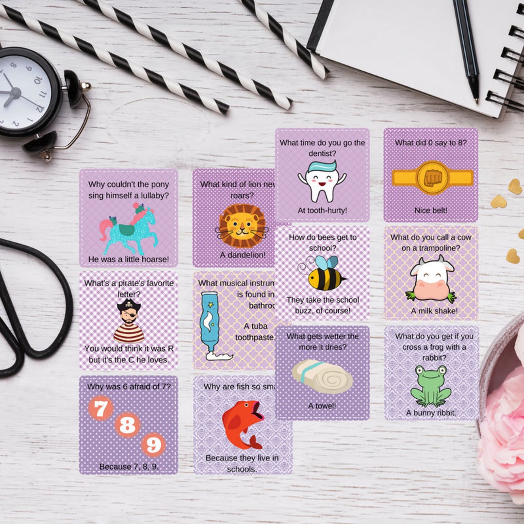 Printable Lunch Box Notes for Kids, Lunch Box Notes, Lunch Box Jokes ...