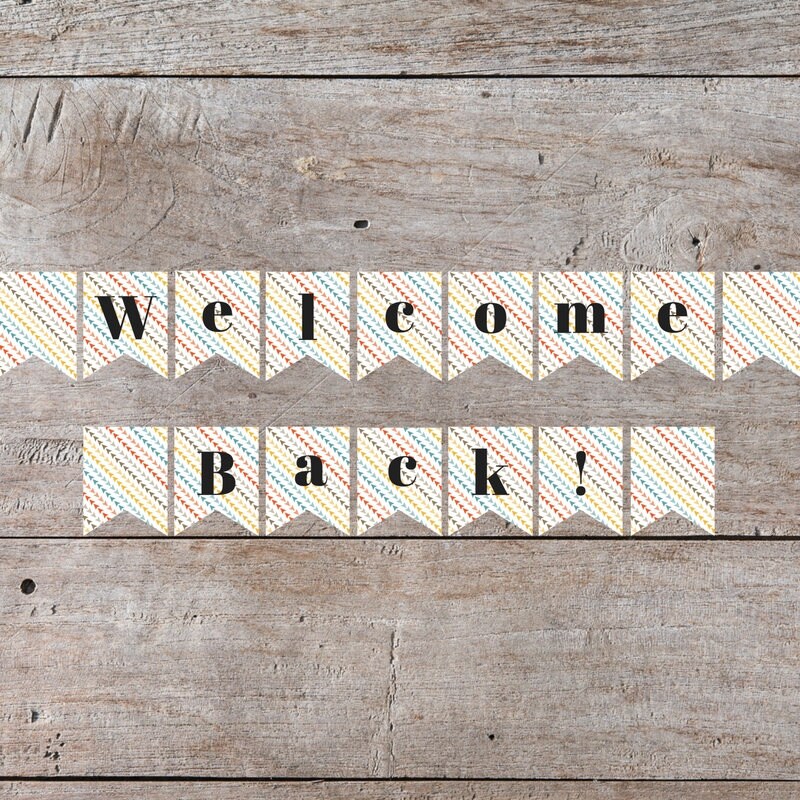 Welcome Back Sign - Etsy