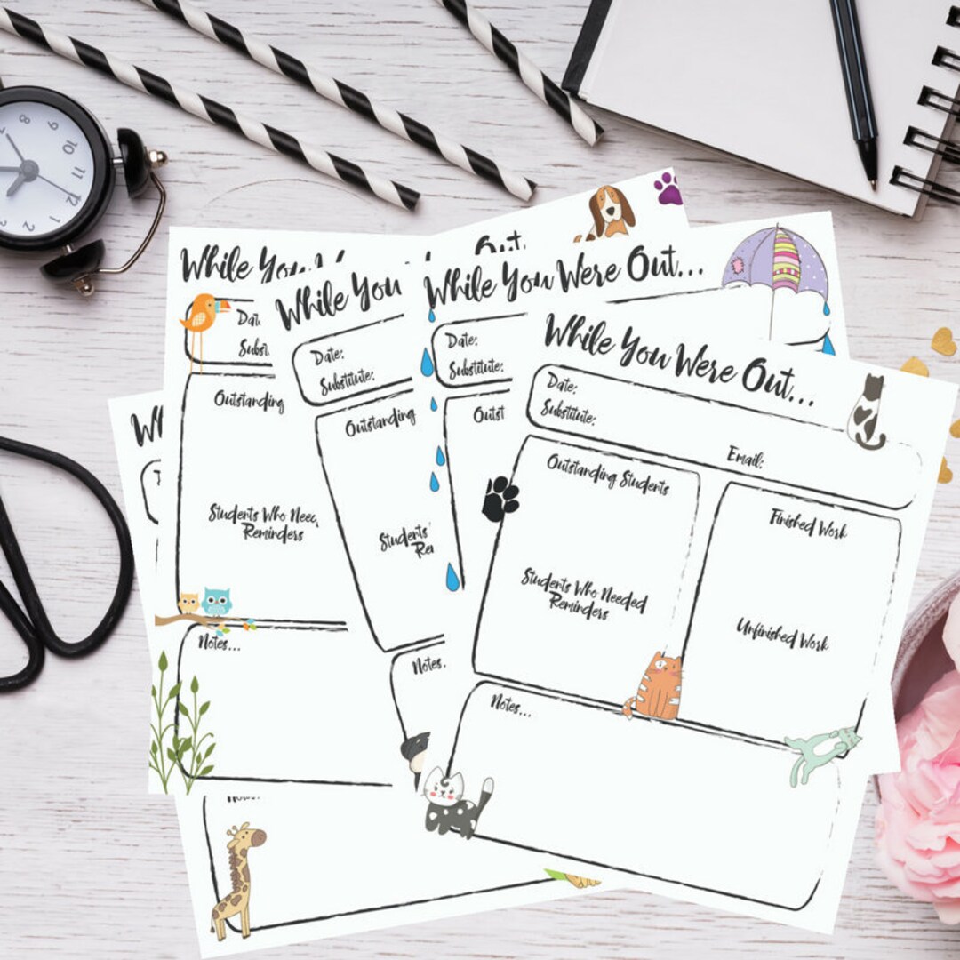 Substitute Teacher, Substitute Teacher Printables, Substitute Teacher ...
