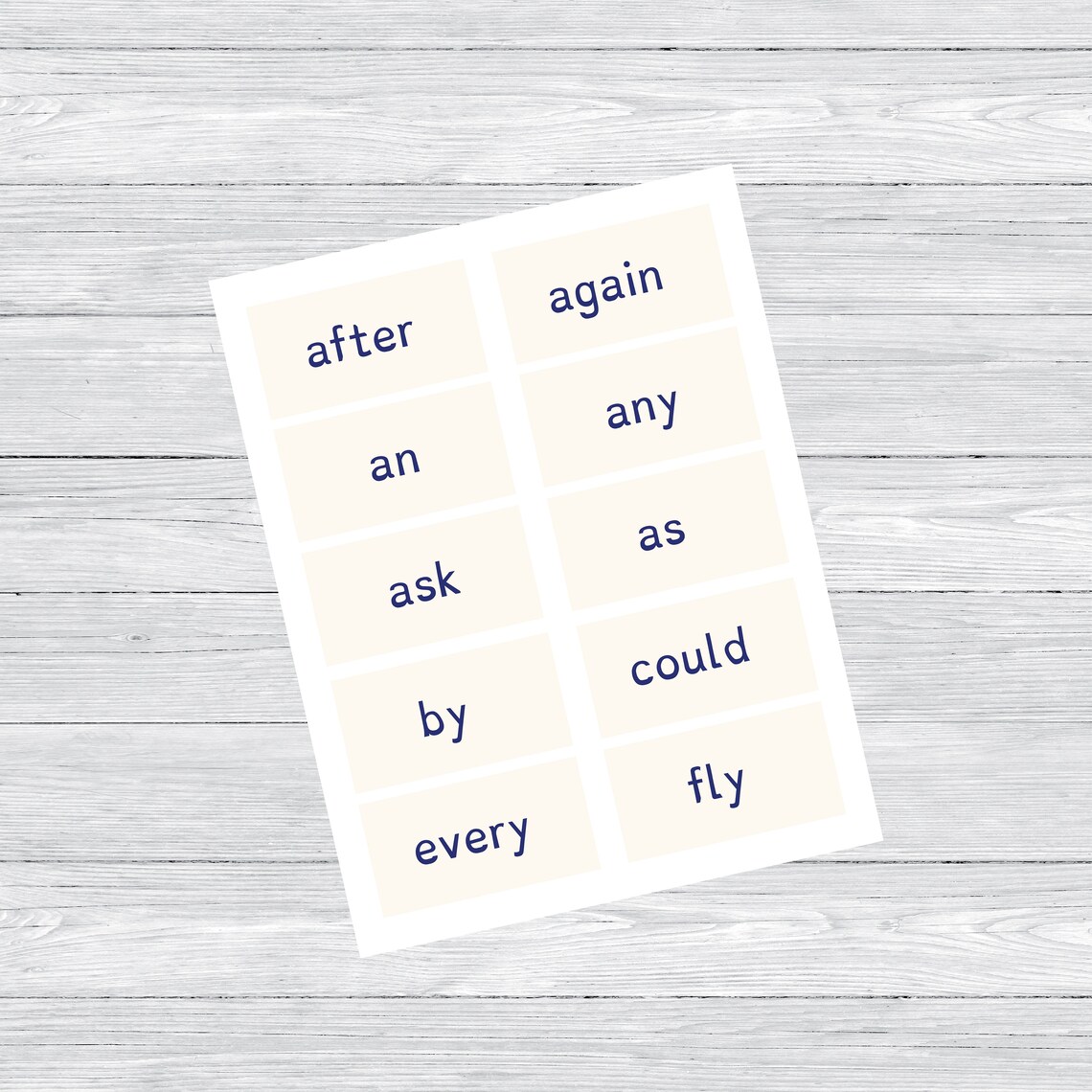 41 Printable Pre-primer Sight Word Dyslexia Flash Cards - Etsy