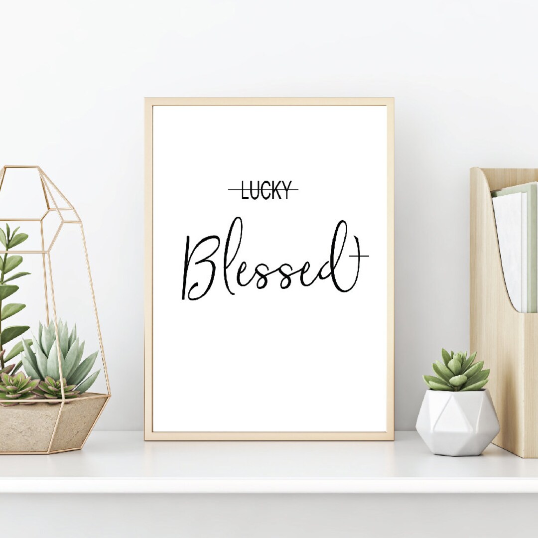 Digital Download Blessed Wall Art, Religious Wall Art, Religious Decor ...
