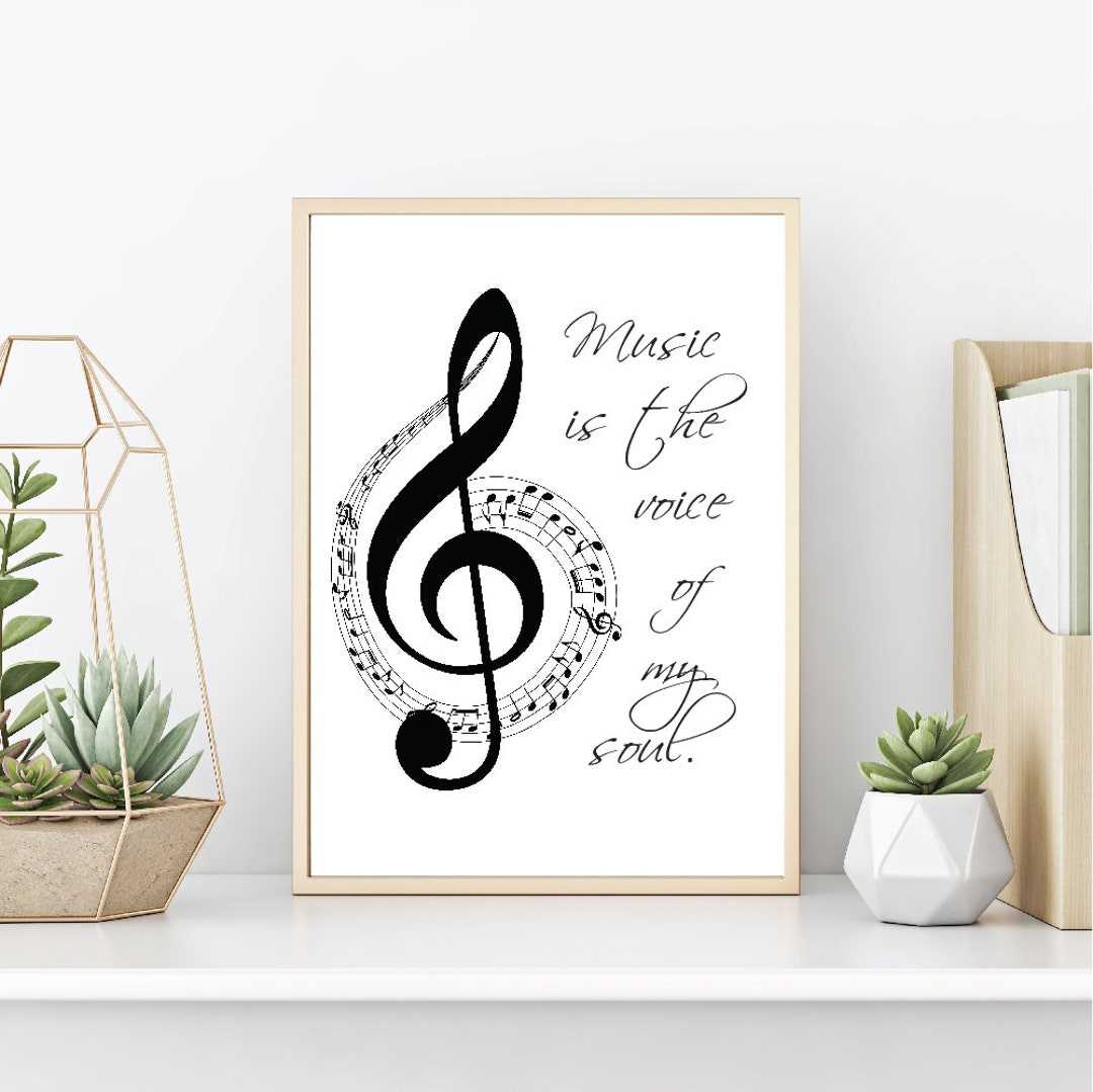 Instant Digital Download, Music is the Voice of the Soul, Music ...