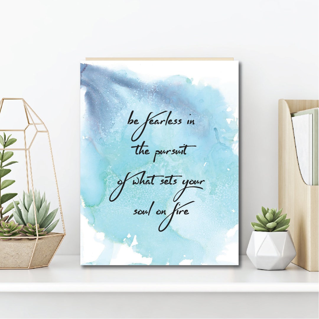 Alcohol Ink Painting, Watercolor Painting, Inspirational Quote Print ...