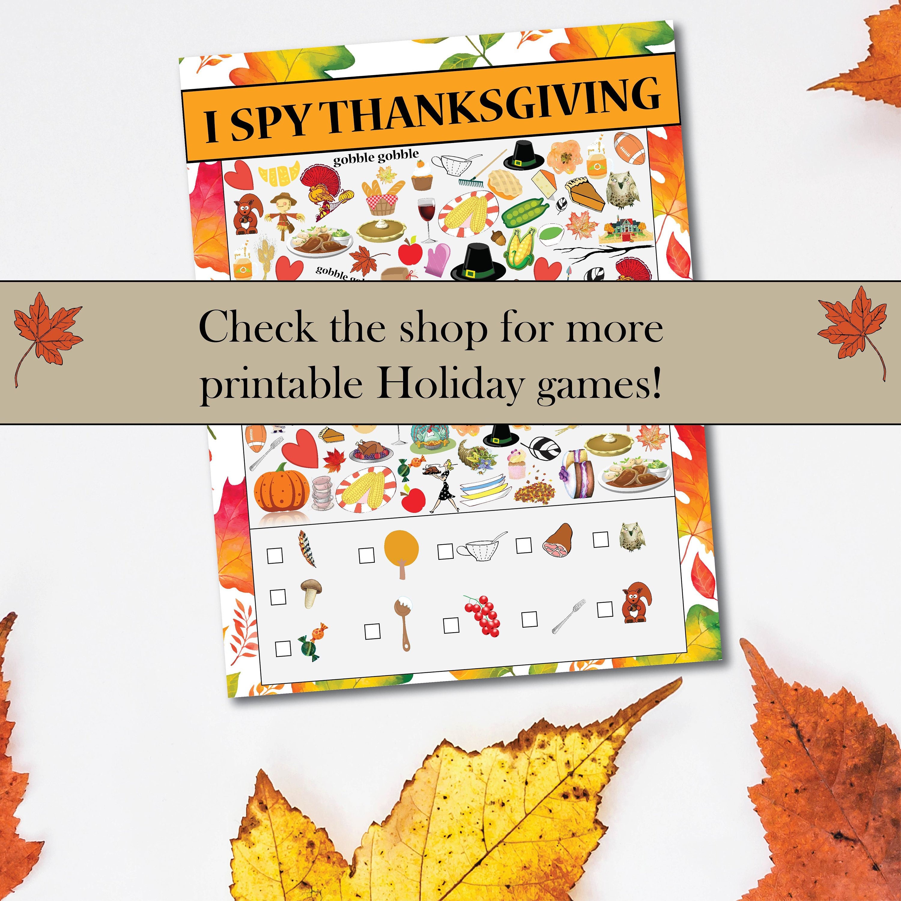 Printable Thanksgiving I Spy Game, Printable Thanksgiving Day I Spy ...