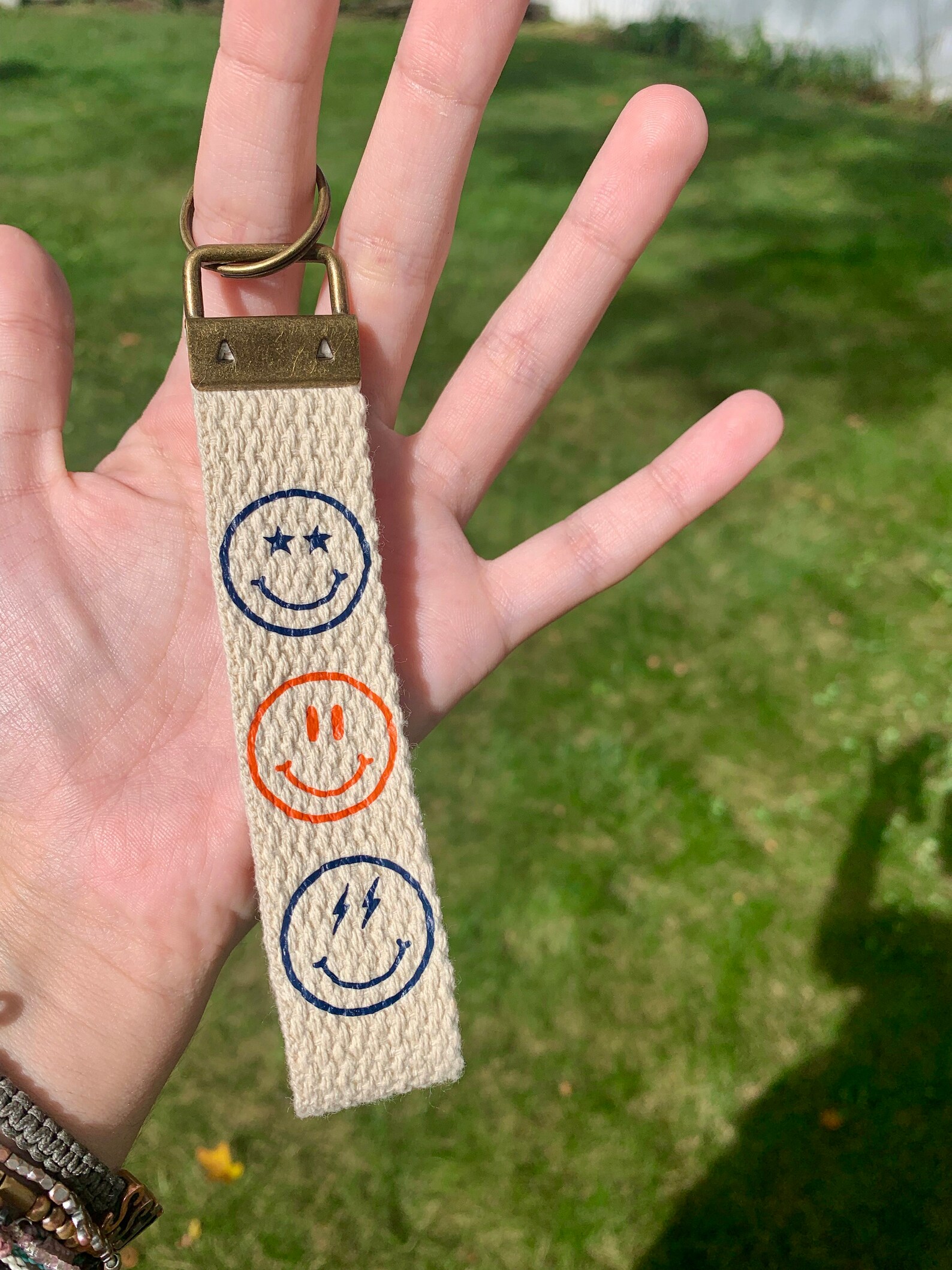 Custom Name Keychain Wristlet / Key Fob Wristlet / Cute - Etsy