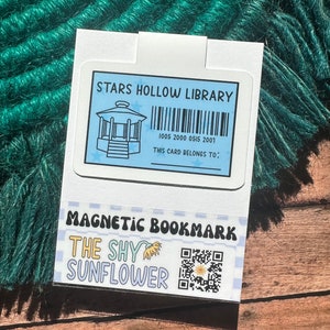 Magnetic Bookmark Stars Hollow Library Card Bookmark - Etsy