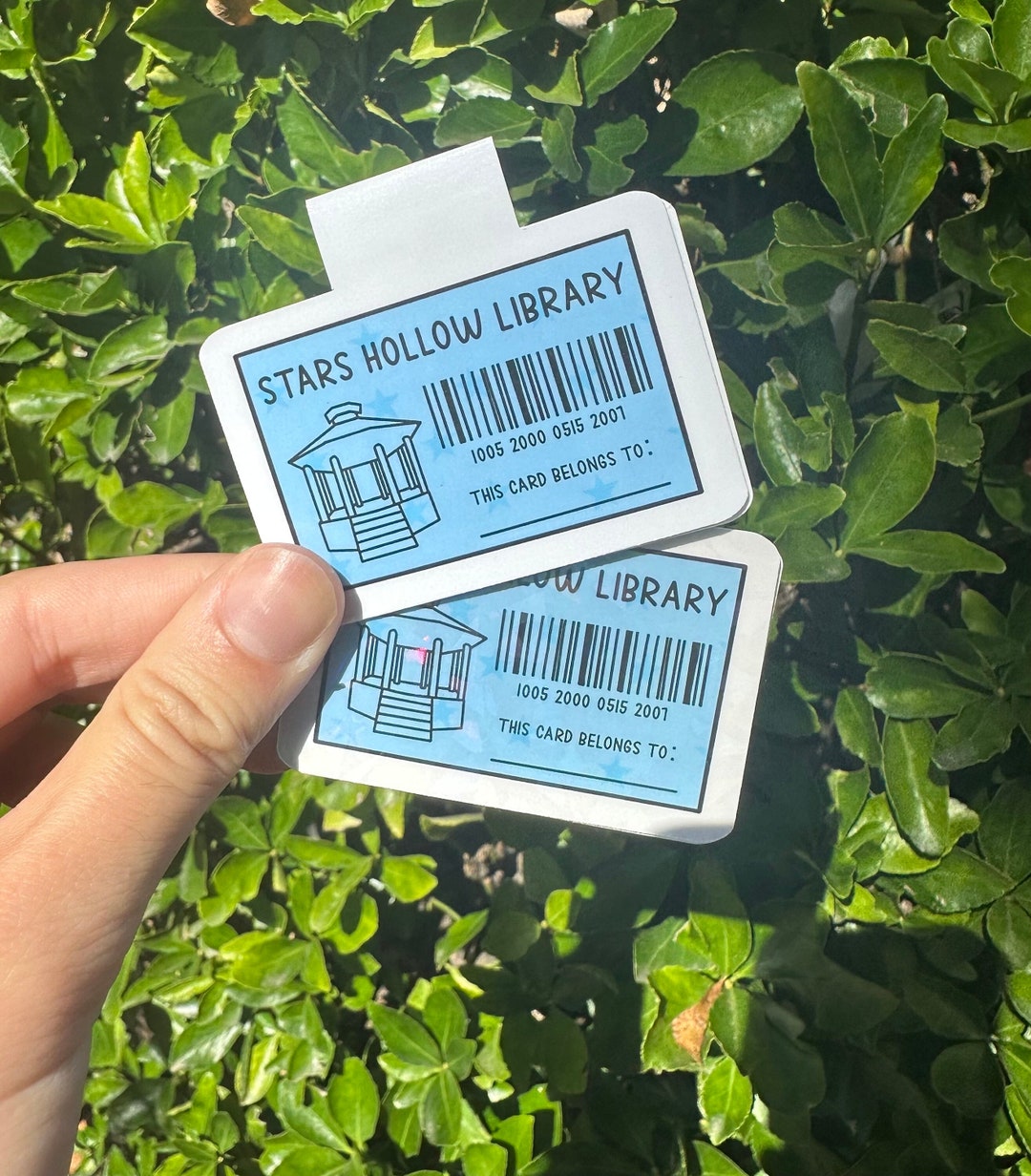 Magnetic Bookmark Stars Hollow Library Card Bookmark - Etsy