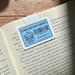 Magnetic Bookmark Stars Hollow Library Card Bookmark - Etsy