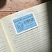 Magnetic Bookmark Stars Hollow Library Card Bookmark - Etsy