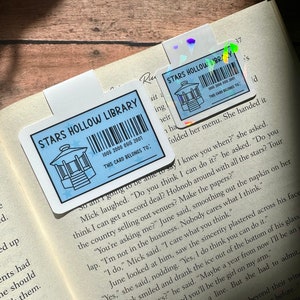 Magnetic Bookmark Stars Hollow Library Card Bookmark - Etsy