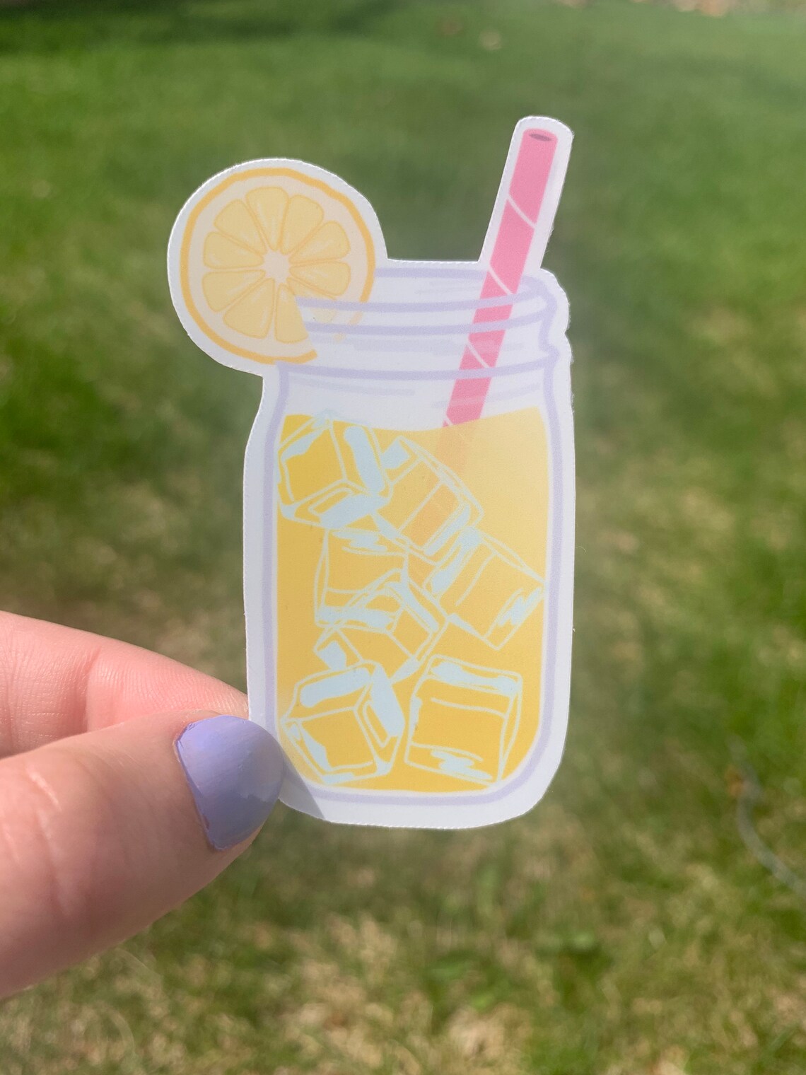 Squeeze the Day Lemon Sticker / Lemonade in Mason Jar Sticker - Etsy