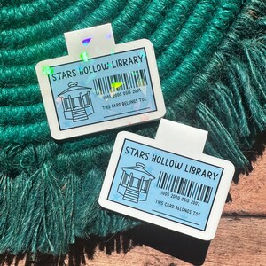 Magnetic Bookmark Stars Hollow Library Card Bookmark - Etsy
