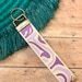 Swirl Spiral Custom Keychain Wristlet / Key Fob Keychain Lanyard Strap ...
