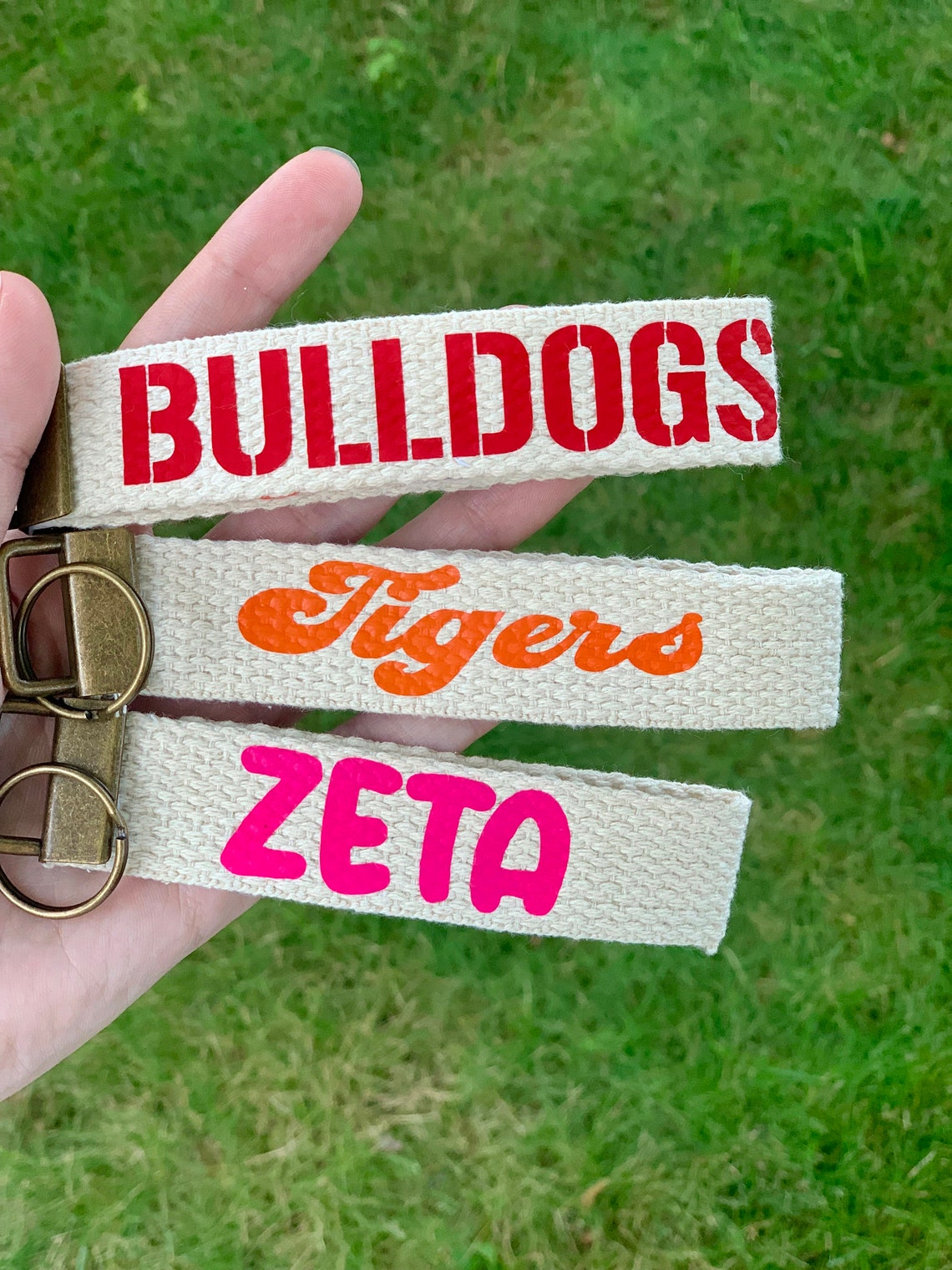 Custom Name Keychain Wristlet / Key Fob Wristlet / Cute - Etsy