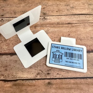 Magnetic Bookmark Stars Hollow Library Card Bookmark - Etsy