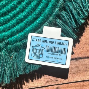 Magnetic Bookmark Stars Hollow Library Card Bookmark - Etsy