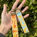 Swirl Spiral Custom Keychain Wristlet / Key Fob Keychain Lanyard Strap ...