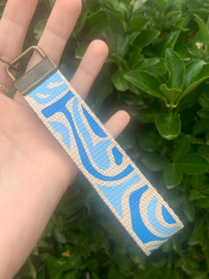 Swirl Spiral Custom Keychain Wristlet / Key Fob Keychain - Etsy