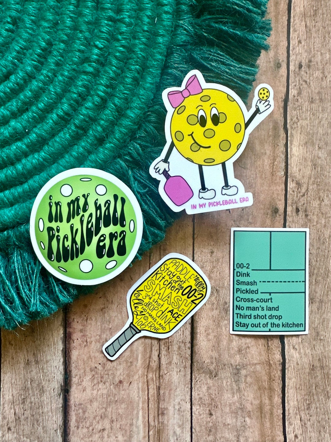Pickleball Stickers in My Pickleball Era, Pickleball Court, Pickleball ...