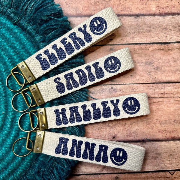 Preppy Keychain - Etsy