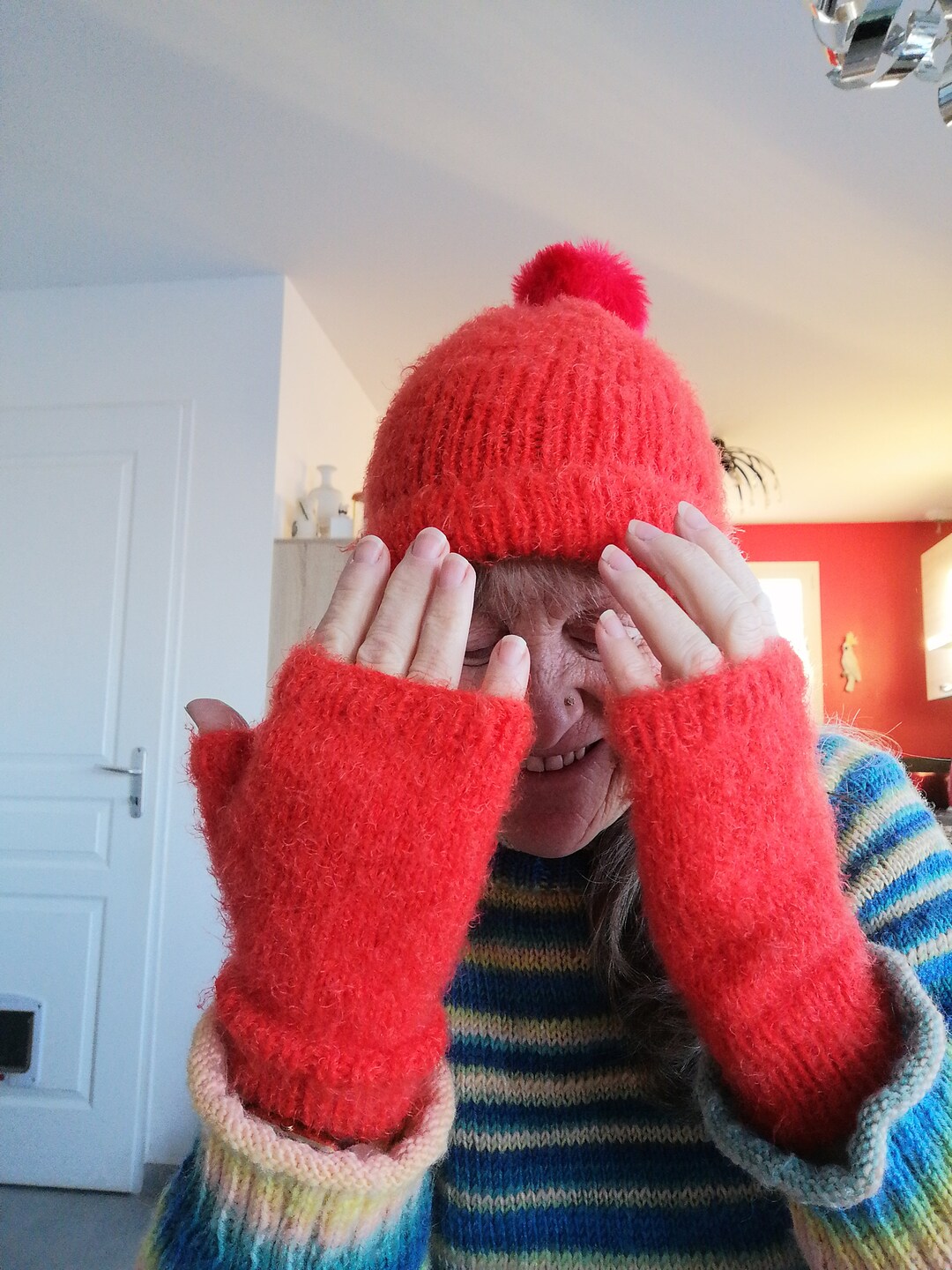 Hat and Mittens Bob Mittens Hat Set - Etsy