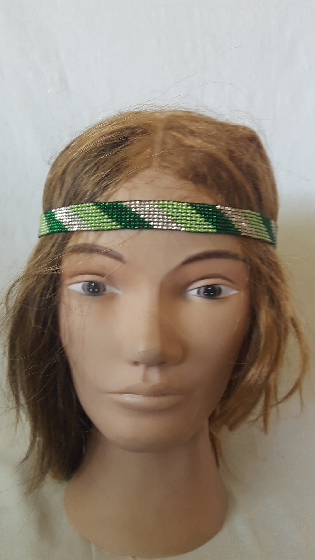 Beaded Headband Native American Style Guatemalan Glass Beads Beadwork ...