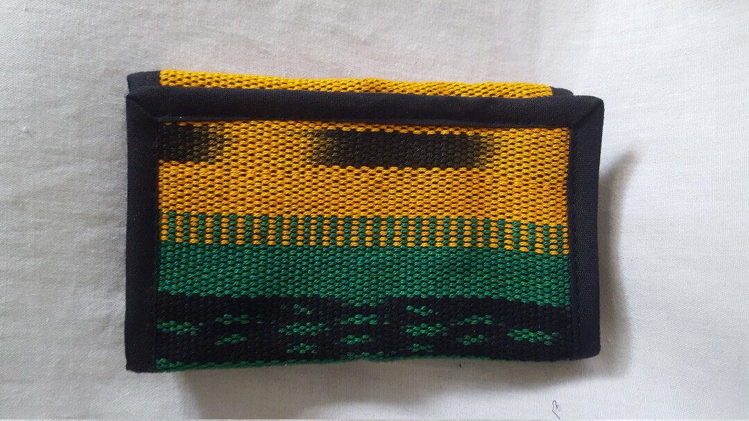 Rasta Wallet Handmade Unisex Cotton Hippie Trifold Reggae Boho Festival ...