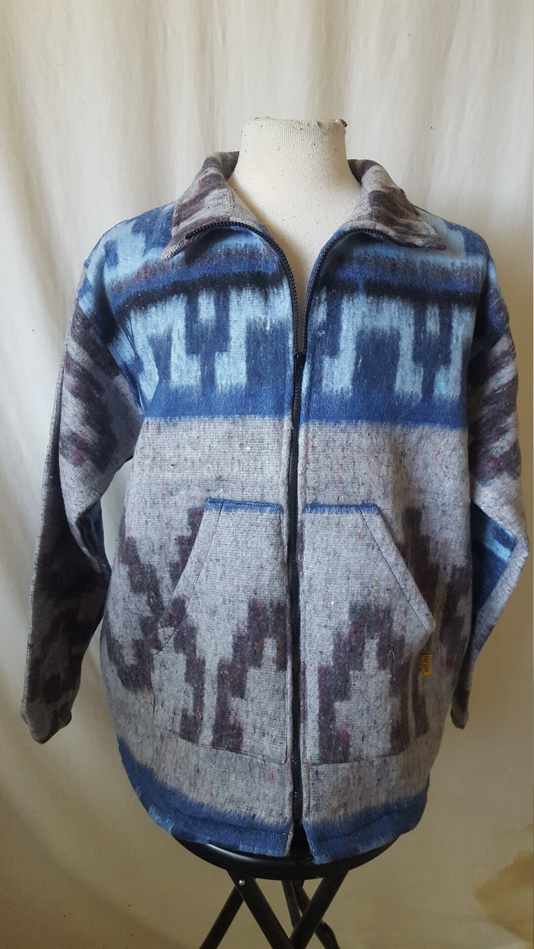 Native American Style Coat Brushed Acrylic Southwest Jacket With ...