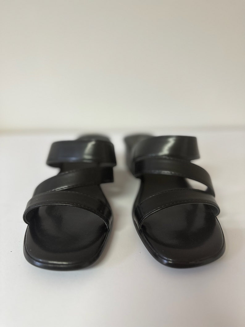 Vintage Black Women's Sandals/ EU 37/ Carlo Pera/ Made in Italy/ Shiny ...