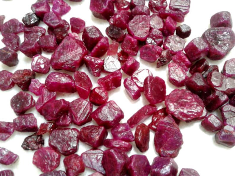 Burma Ruby Rough, Natural Rubies Red Ruby Rough Wholesale Lot Loose ...