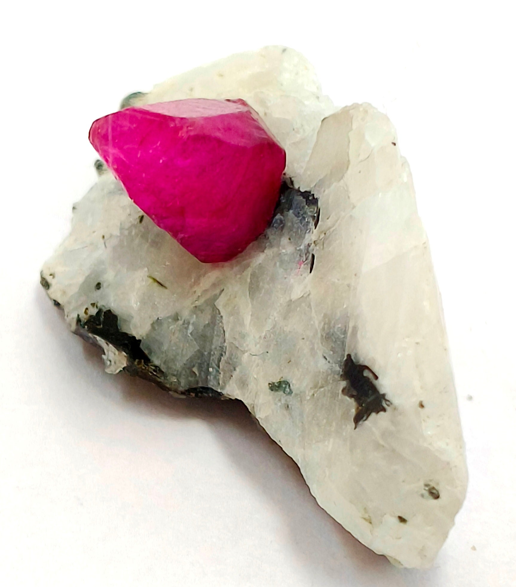 37 Cts Natural Kashmire Red Ruby Crystal Specimen Rough Loose Gemstone ...