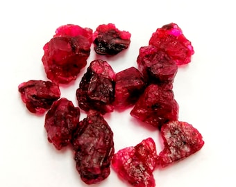 Natural Bixbite Red Beryl Crystal Raw Rough Loose Gemstone Genuine Red ...