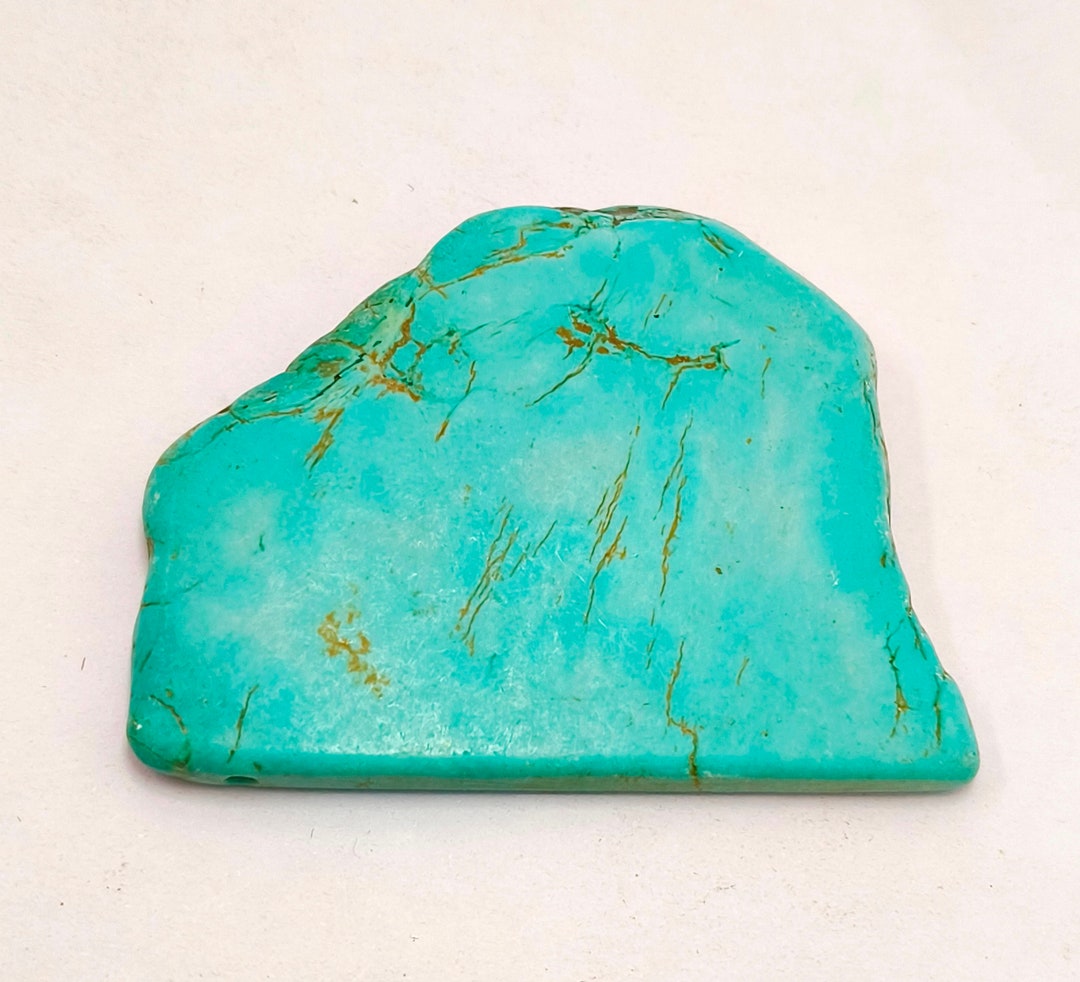 189 Cts Natural Uncut Turquoise Blue Polished Slab Rough Loose Gemstone ...