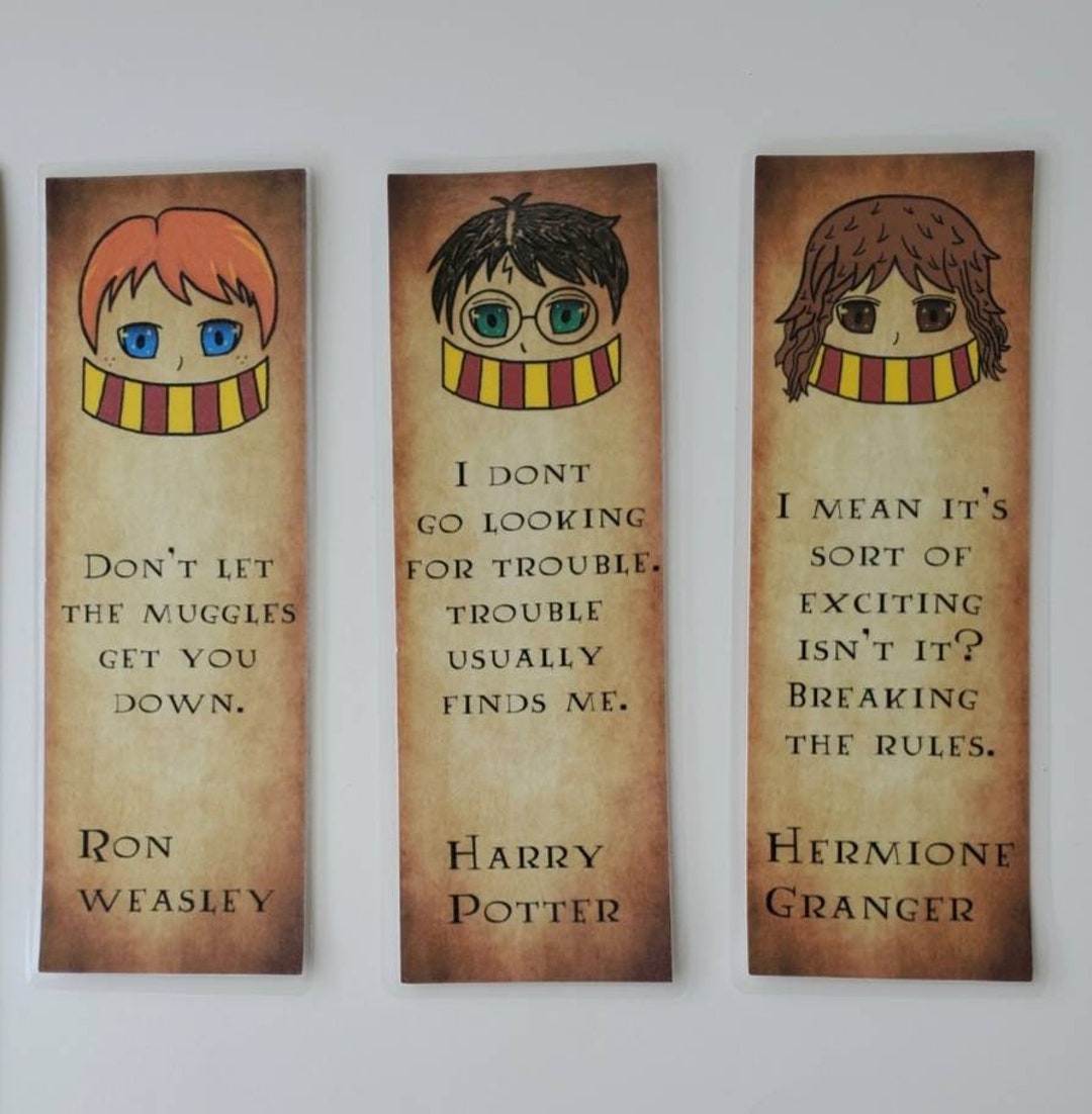 Wizard Themed Bookmarks Christmas Gift Book Nerd Back to - Etsy