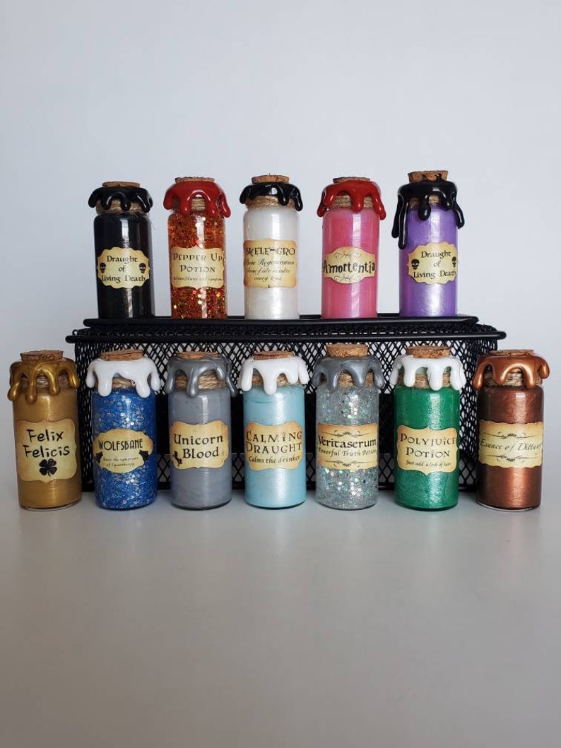 Mini Magic Potion Bottles, Wizard Potions, Potion Bottles, Apothecary ...